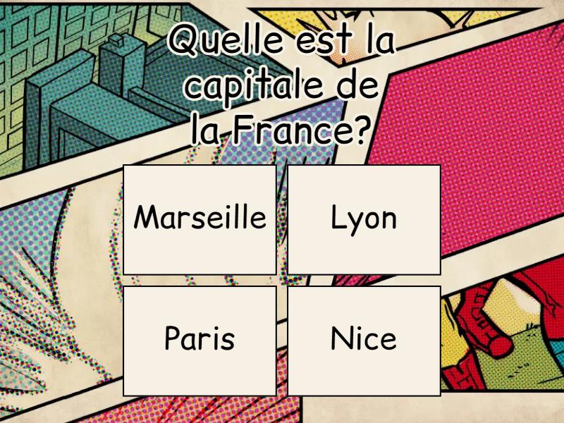 Questions sur la France - Quiz