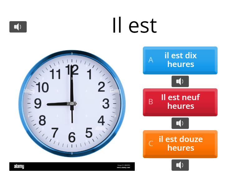L'heure - Quiz