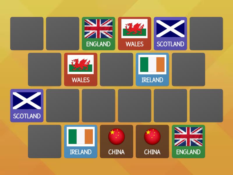 COUNTRIES - Matching pairs