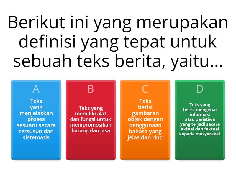 Keterampilan Menyimak (Berita) - Quiz