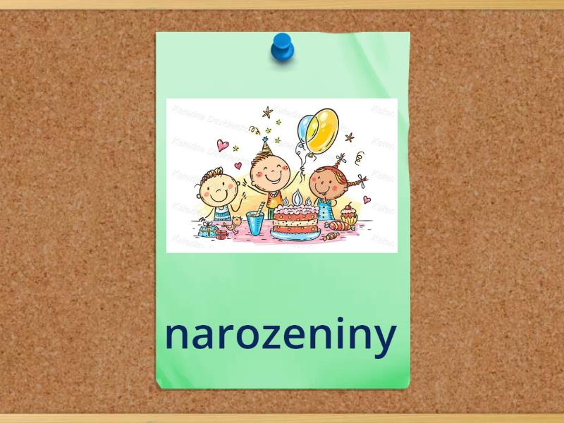 Birthday - Flash cards