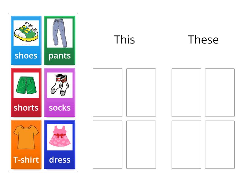 FF2 - Unit 3 - This/These - Group sort