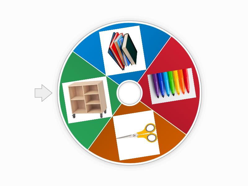 school objects - Rueda aleatoria