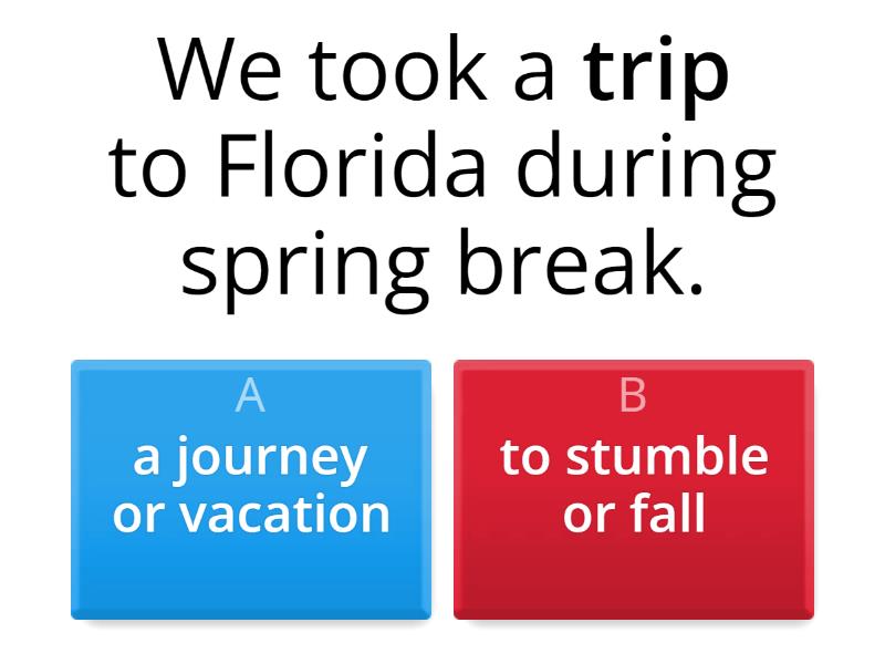 Duplicate of Multiple Meaning Words in Context - Quiz