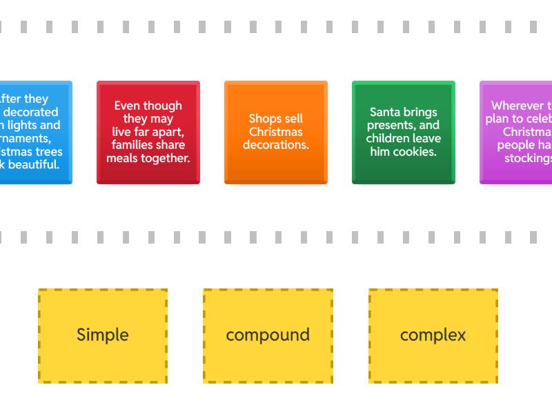Speed sort Sentences types - Speed sorting