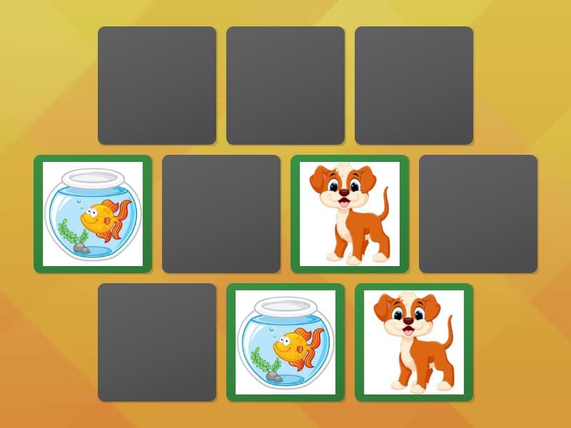 Domestic animals - Matching pairs