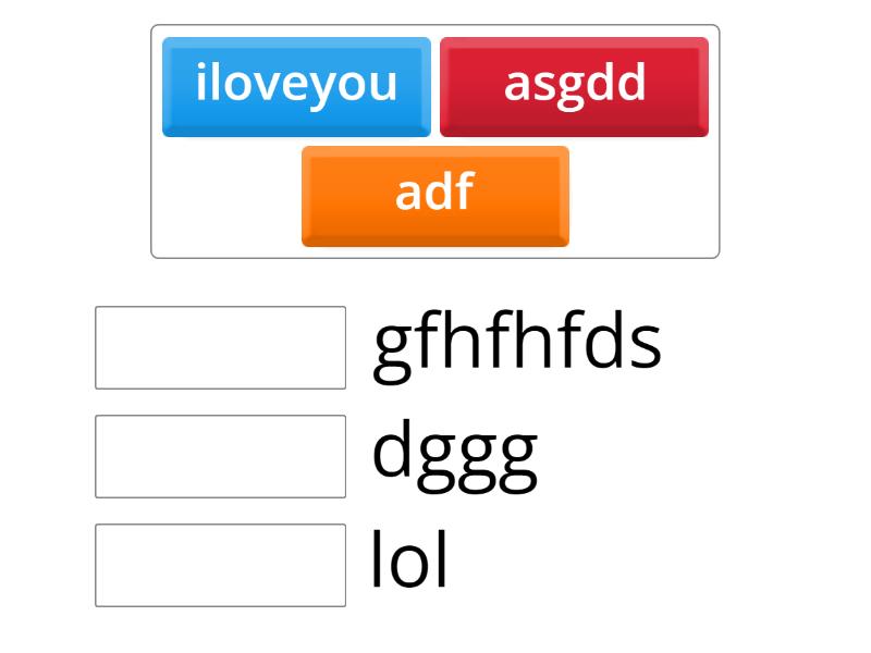 Pre activity - Match up