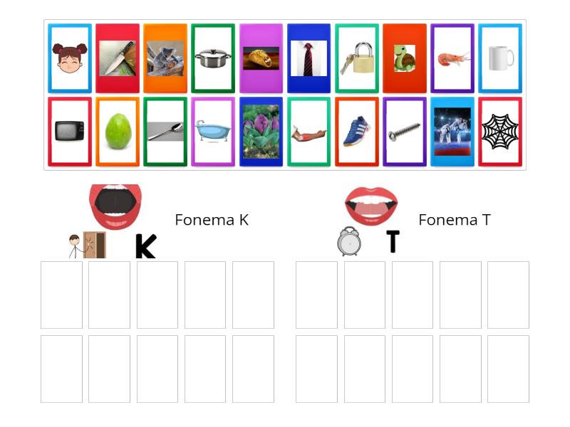 fonema k y t - Group sort