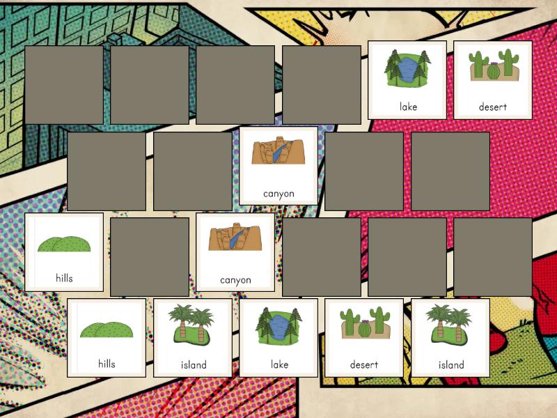 Landforms Matching - Parejas
