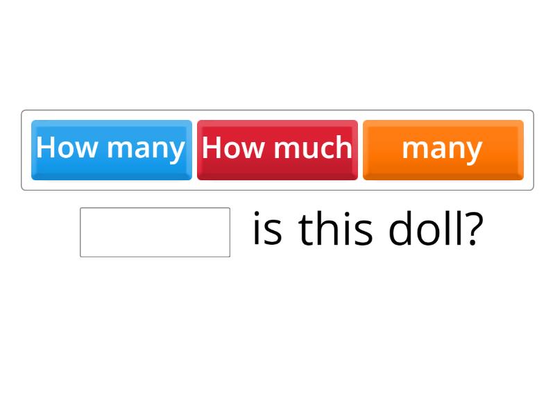 How many x How much - Complete the sentence