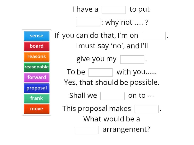 negotiation phrases - Complete the sentence