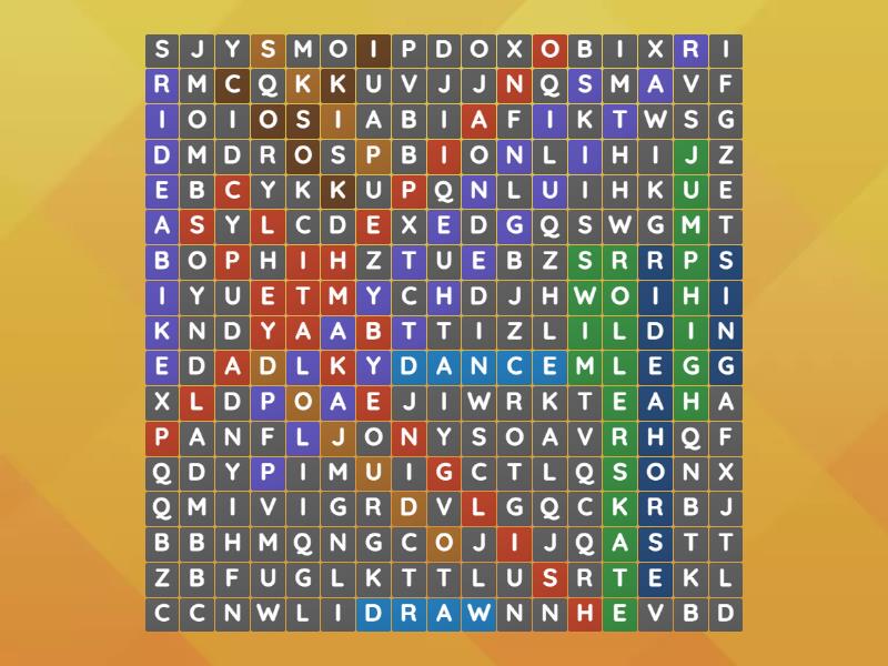 What we can do - Wordsearch