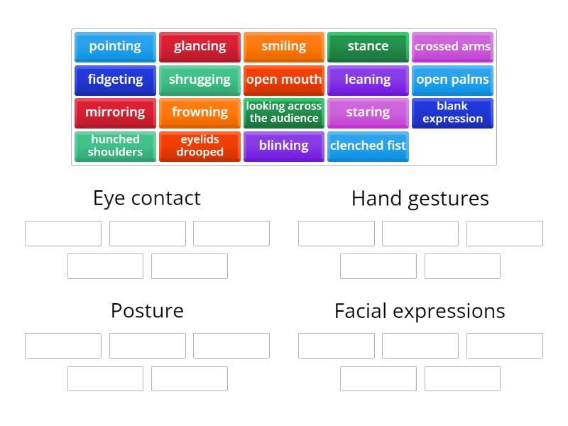 Body Language - Group sort