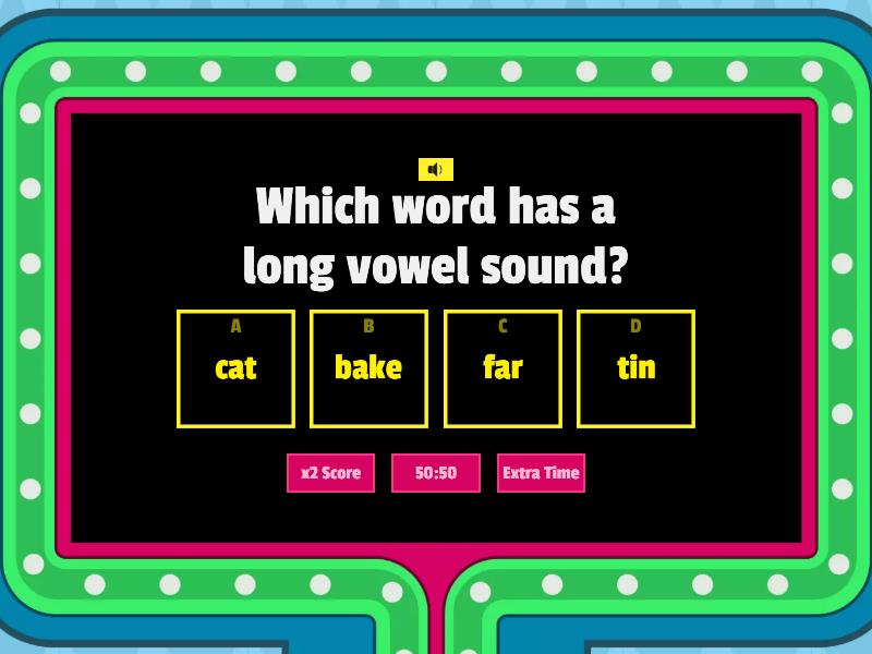 Know Your Long Vowel - Gameshow quiz