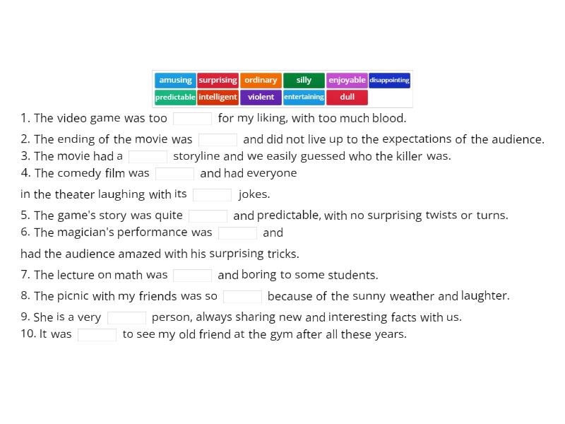 Navigate B1+. Unit 5.2. Vocabulary practice - Complete the sentence