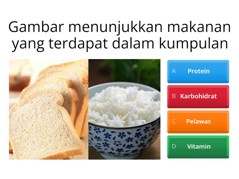 Sains Tahun 3 Kelas Makanan Quiz