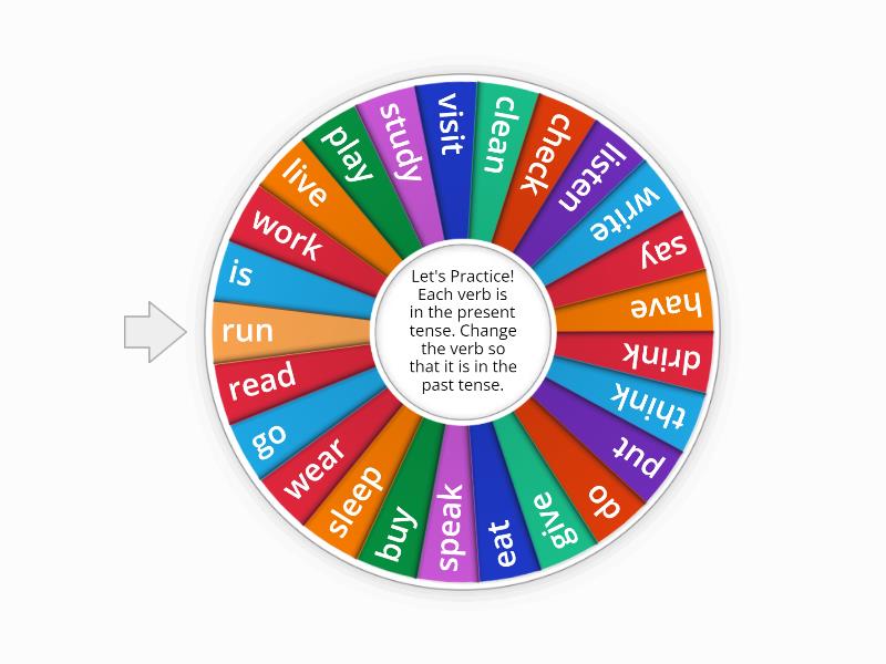 Wheel of Verbs - Roda acak
