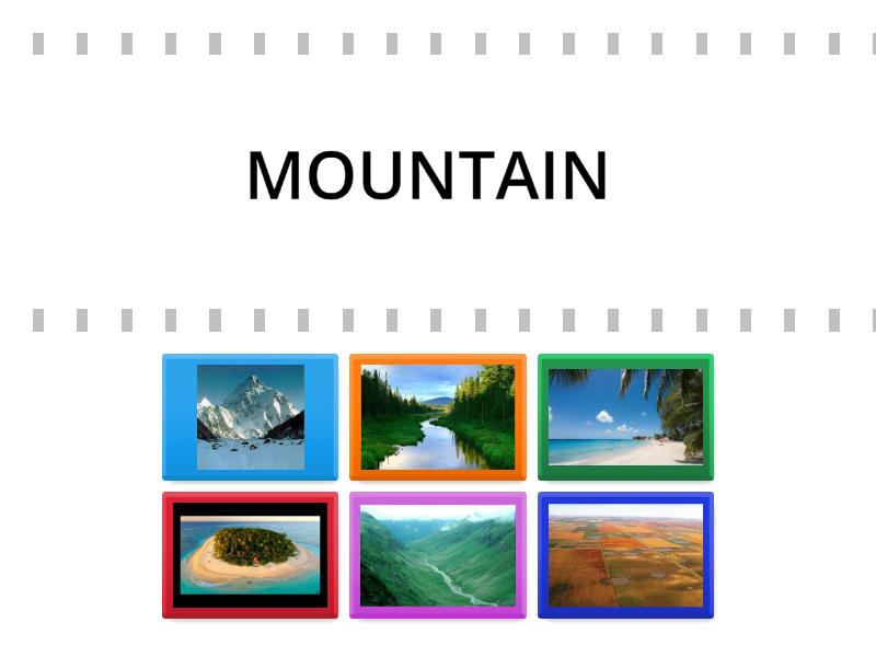 LANDFORMS 2 - Find the match