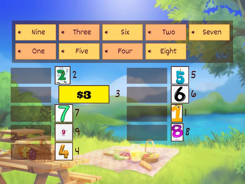 Recognising Numbers - Match up