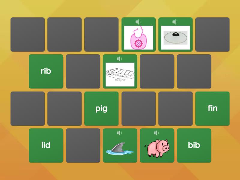 Phonics: Short i - Matching pairs