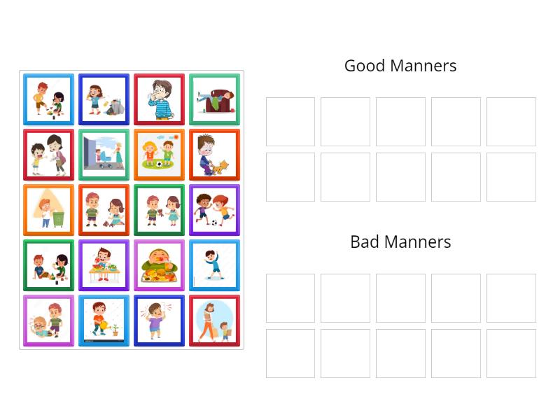 Good and Bad Manners - Group sort