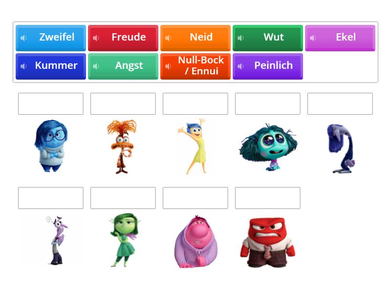 figuren "Alles steht Kopf 2" - Match up