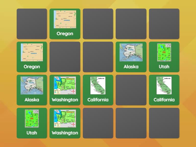Match: US States - Matching pairs
