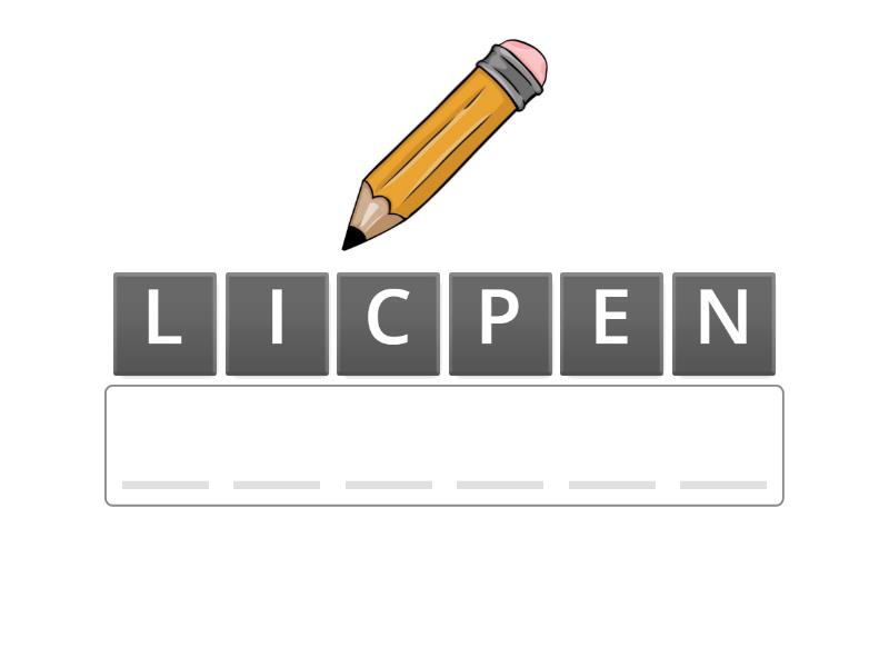 - School Objects - Anagram