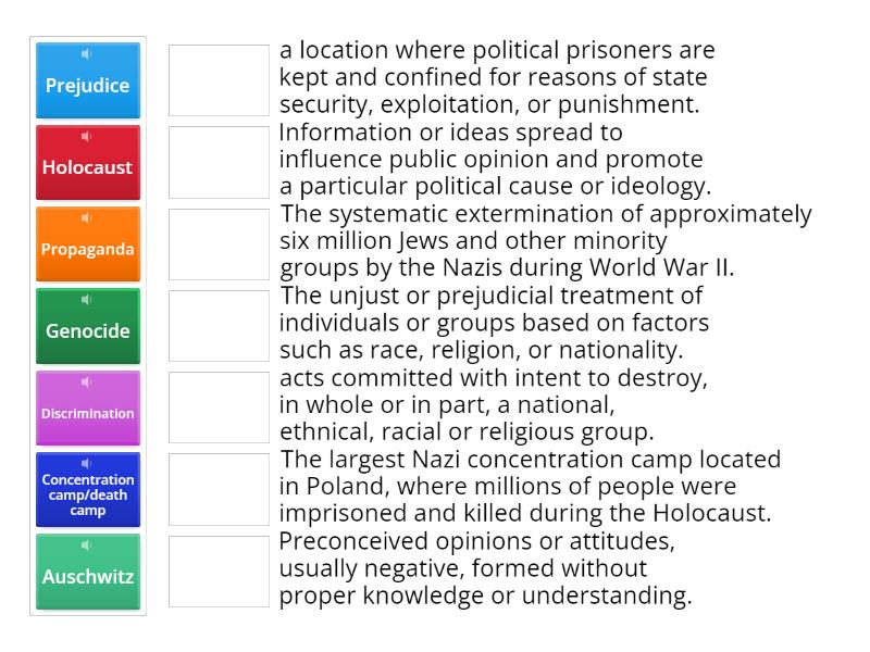 TBITSP Vocab - Match up