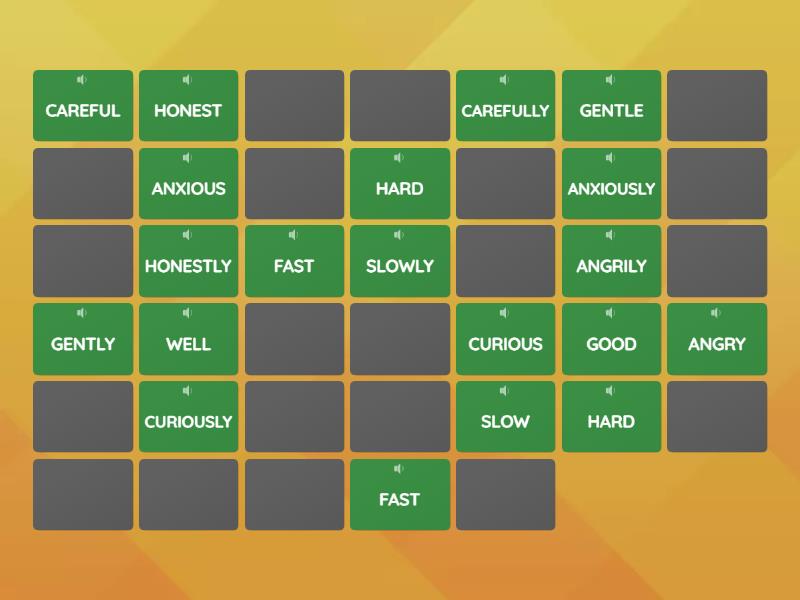 7.SINIF ADJECTIVE ADVERB PAIRS - Matching pairs