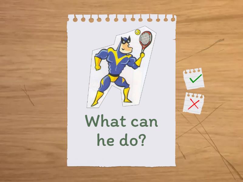 What can he do? Children - Flash cards
