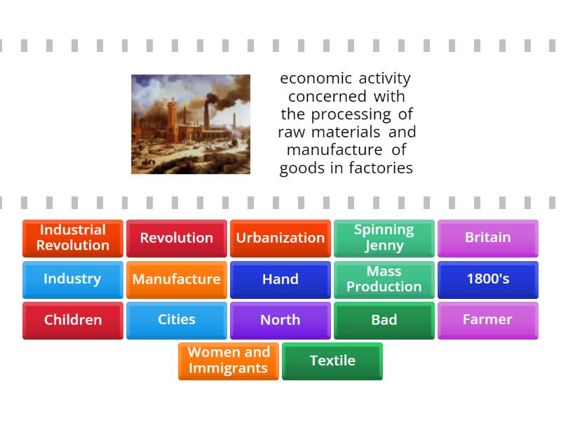 Industrial Revolution - Find the match