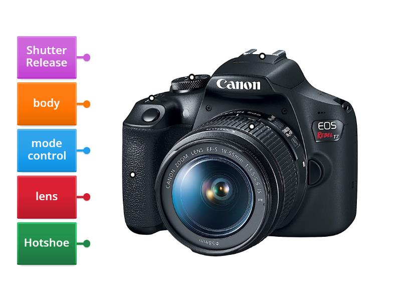 camera parts - Labelled diagram
