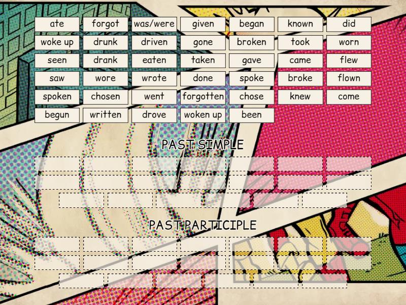 Past Simple or Past Participle - Group sort