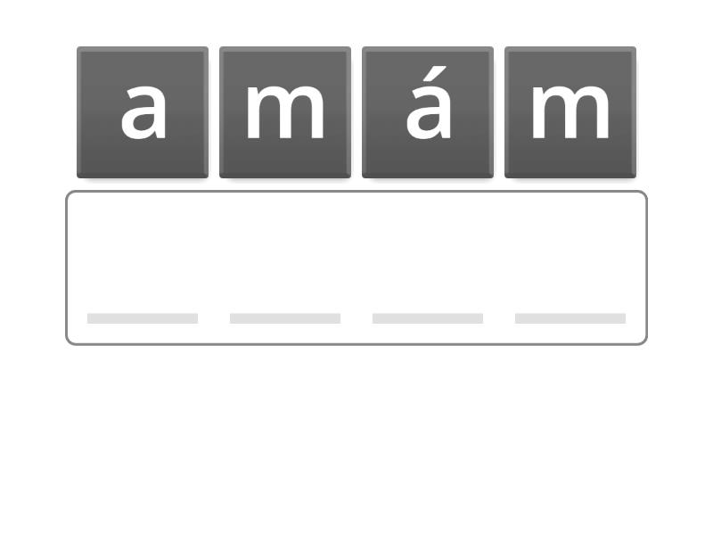 ORDENAR SÍLABAS - Anagrama