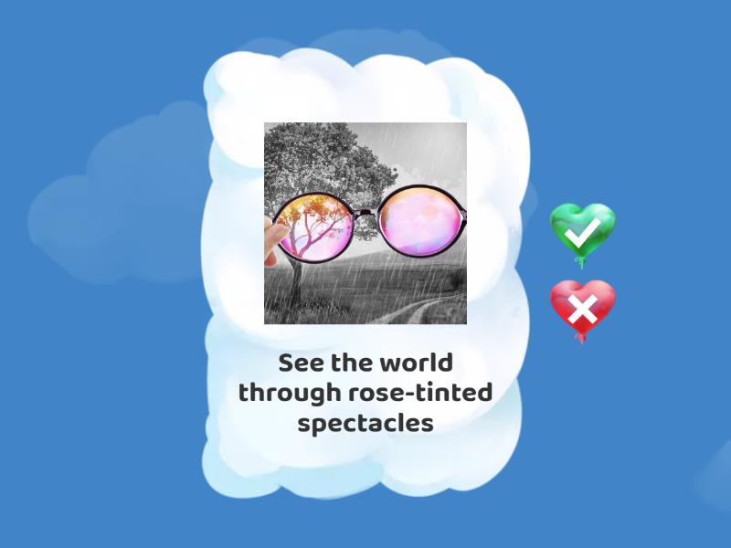 Optimistic and pessimistic idioms - Flash cards