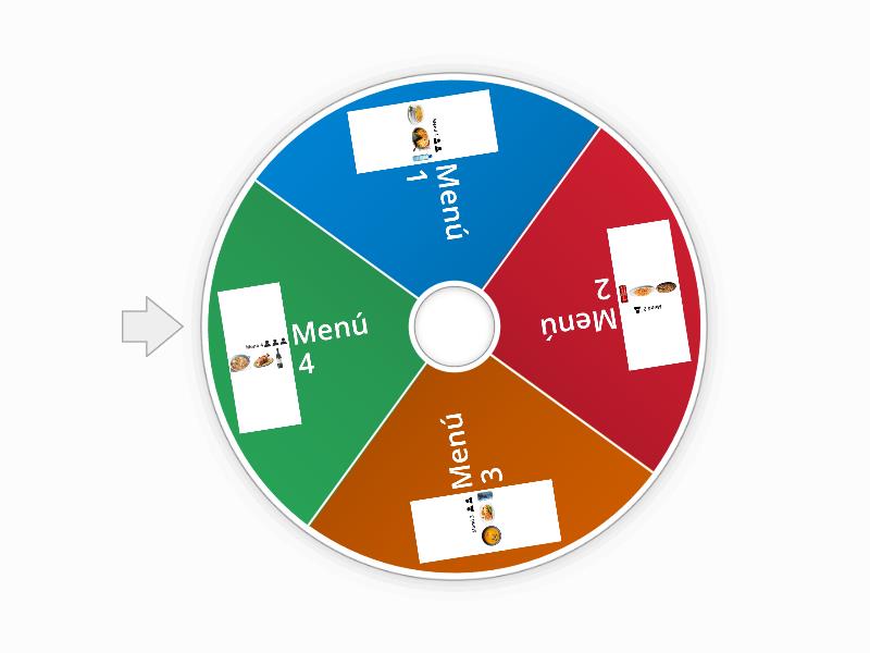 Ruleta menús - Spin the wheel