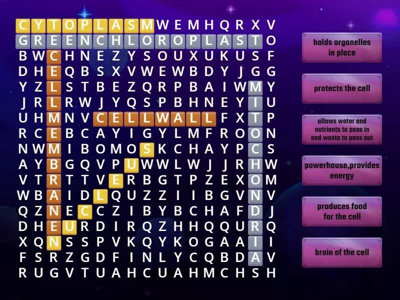 Plant Cell溺 - Wordsearch