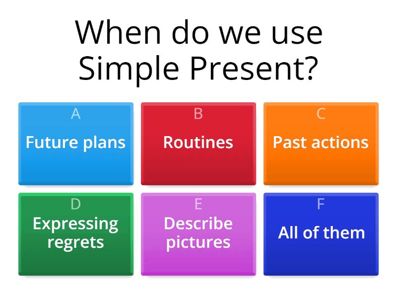 Check Simple Present - Quiz