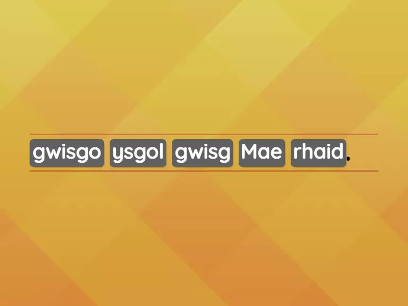 Rheolau - Rules - Unjumble