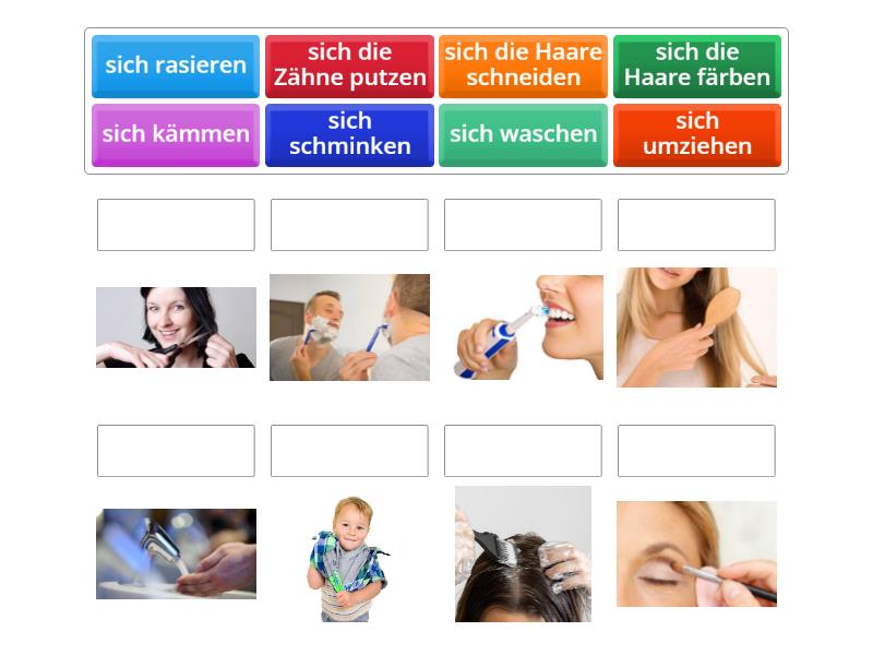sich - Verben Klasse B1! - Match up