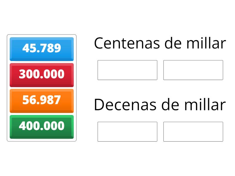 Repaso 2° primaria - Group sort
