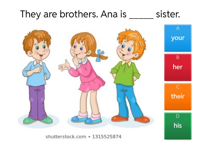 Discover English Starter, Unit 2 - Possessive Adjectives 3 - Quiz