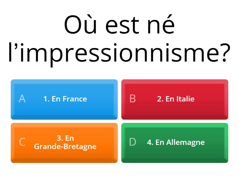 L'Impressionnisme - Quiz