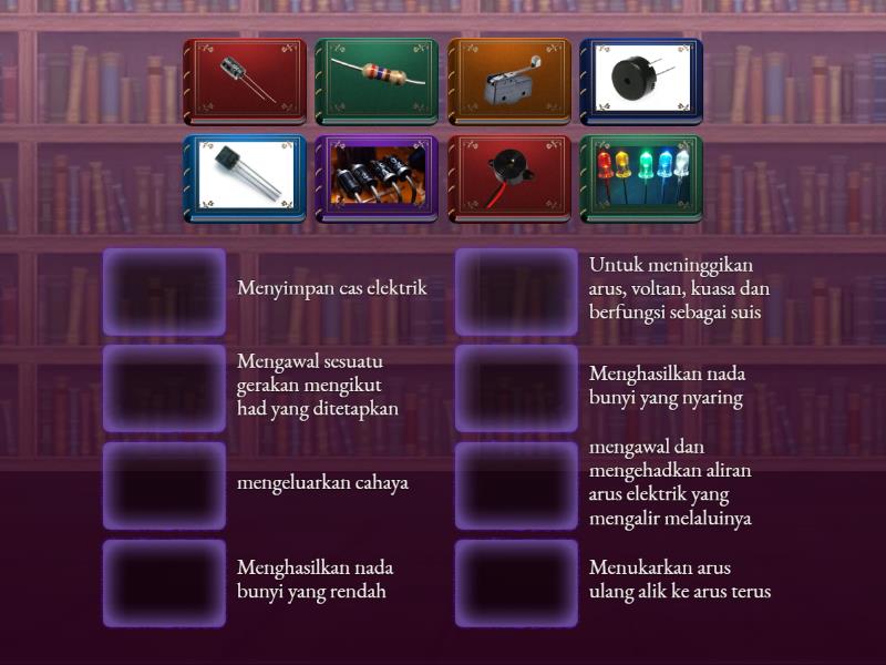 Fungsi Komponen Elektronik - Match up