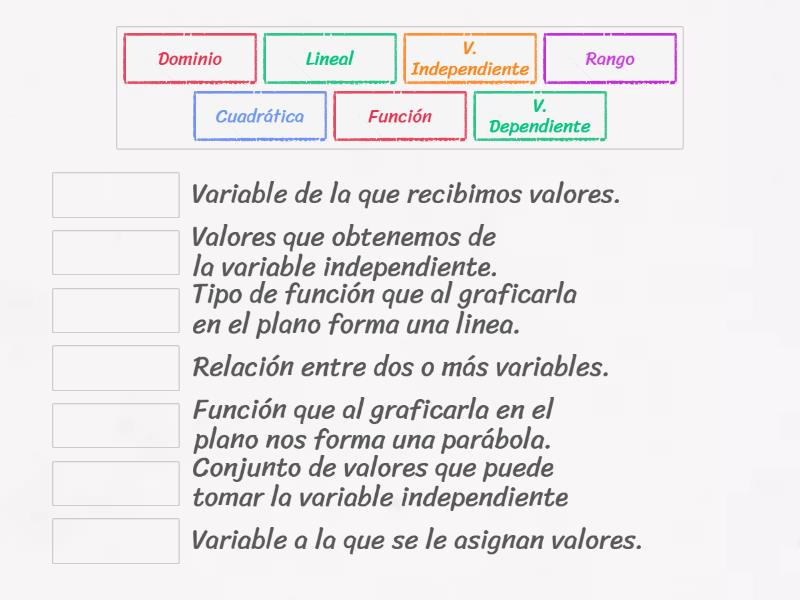 Funciones - Match up