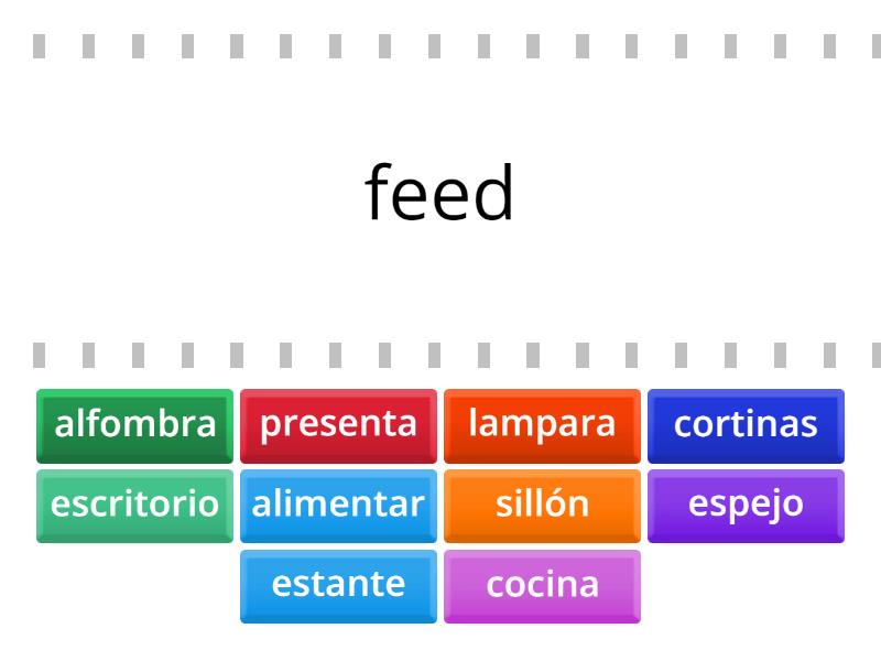 vocabulary :D - Cada oveja con su pareja
