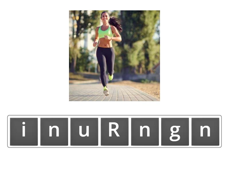 Present Continuous Verbs - Anagram