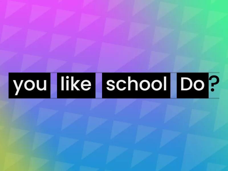 Do/Does Yes No Questions - Unjumble