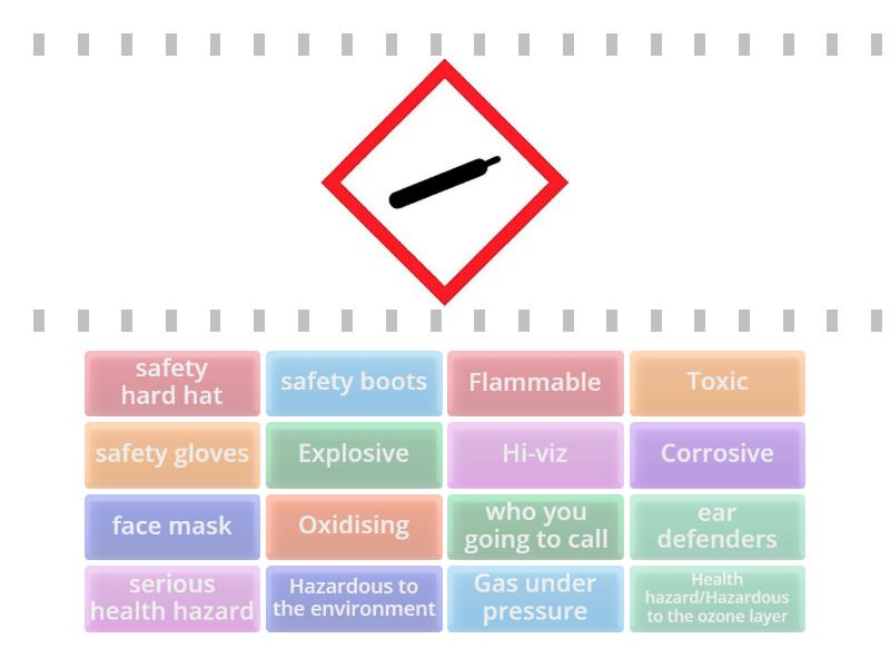 Identify COSHH signs - Find the match